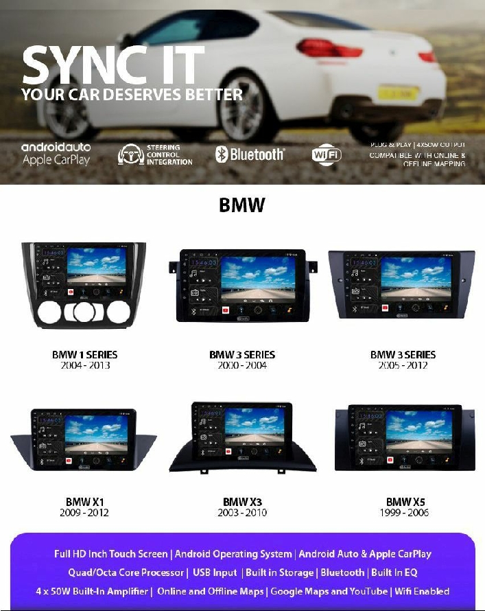 Buy BMW Wireless Android Auto & CarPlay Head Unit — AndroidAuto.co.za